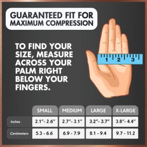 Dr. Frederick's Original Copper Arthritis Glove - 2 Gloves - Perfect Computer Typing Gloves - Fit Guaranteed - Medium