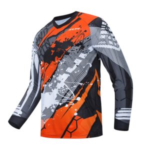 psport men's downhill jersey long sleeve mountain mtb bike shirt dh motocross t shirt bicycle racing clothing