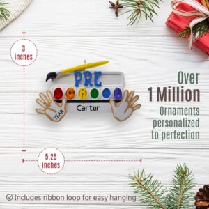 Personalized Preschool Christmas Ornaments 2024 - Fast & Free 24h Customization – Pre School Teachers Kids Christmas Decorations with Name - Comes Gift-Wrapped