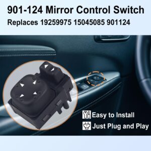 Power Mirror Switch Fit for 1999 2000 2001 2002 Silverado 2000-2002 GMC Sierra 2000 2001 2002 Ta-Hoe Replaces 901124 15045085 19259975