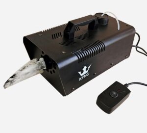 kyng snow machine 650w wired remote snow maker snowflake maker for dj parties, christmas, holidays, parties