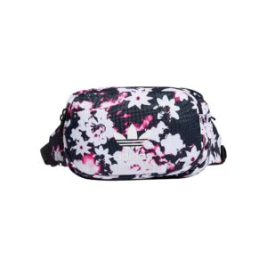 adidas originals originals sport waist pack, floral legend ink blue/white, one size