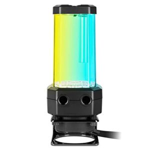 corsair hydro x series xd5 rgb pump/reservoir combo - d5 pwm pump - 330ml reservoir - ten individually addressable rgb leds - temperature sensor - black