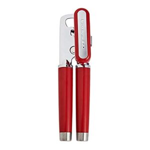 kitchenaid gourmet multifunction can opener/bottle opener, 8.36-inch, passion red