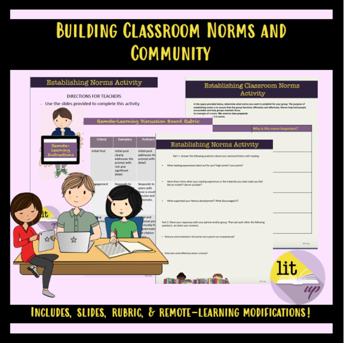 Building Classroom Community in High School (Remote or In-Person)