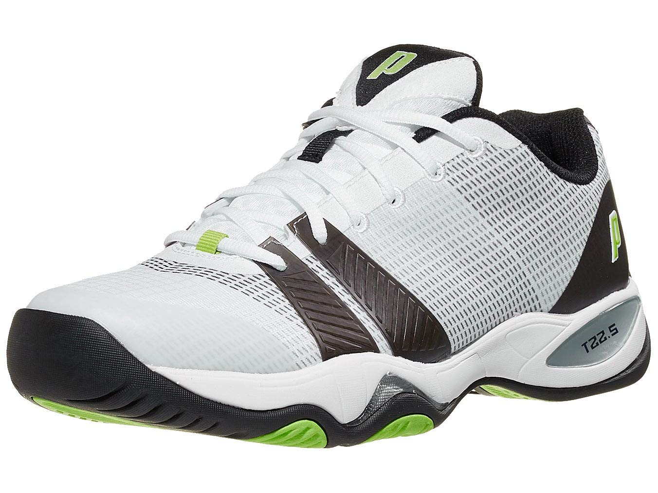 Prince T22.5 White/Green/Black Men's 8.0