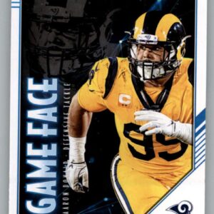 2020 Score Game Face #GF-AD Aaron Donald Los Angeles Rams Football Card