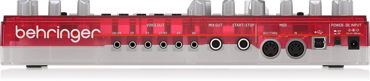 Behringer RD-6-SB Analog Drum Machine - Red Translucent