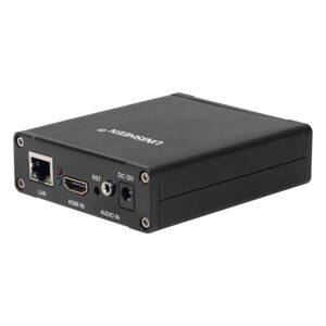 UNISHEEN H.265 H.264/AVC HDMI to IP 1080P Video Encoder Live Streaming Box RTMPS HTTP Compatiable OLED Displayer Game Streaming.