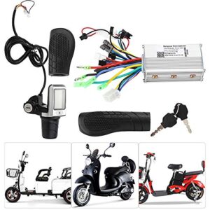 Electric Bicycle Controller, Electric Scooter Controller Meter Set LCD Split Meter Throttle Grip Set Brushless Motor Controller 36V Ebike Controller 36 V Ebike Controller Kit