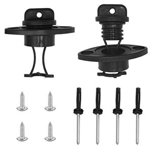 kayak drain plug kit boat scupper plugs thread bung for kayak canoe boat with screws hardware (2)