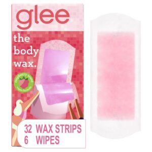 joy glee waxing kit for women, wax strips, 32 wax strips and 6 finishing wipes, wax strips for hair removal, body wax kit, hair removal for women, waxing, hair removal wax, waxing strips, wax kit