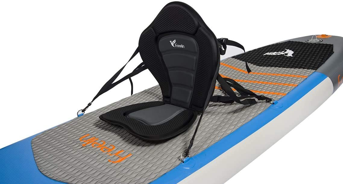 Freein Premium Kayak Seat - Convert Compatible Stand Up Paddleboards into a Kayak, Durable, Easy to Install, Great for Beginners (Black)