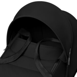 Babyzen YOYO2 Frame + Bassinet, Black - Includes Thick Double Mattress, Ventilated Shell & Canopy