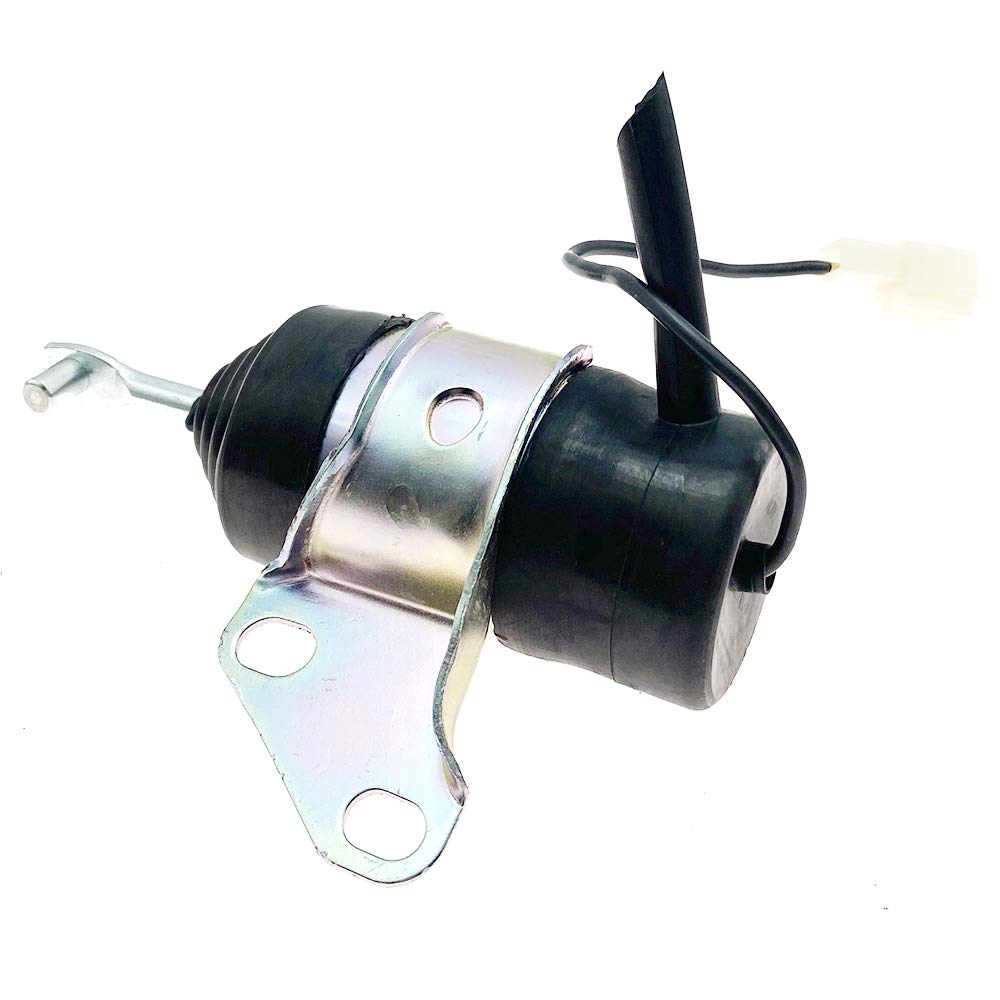 Fuel Shut Off Solenoid for Kubota BX2230D RTV900R RTV900T B7410D BX1500D BX1800D Z482 Z602 D722 Replace 16851-60014 16851-6010 16851-60011 16851-60013 052600-4531 16851-60012 052600-4530 052600-453