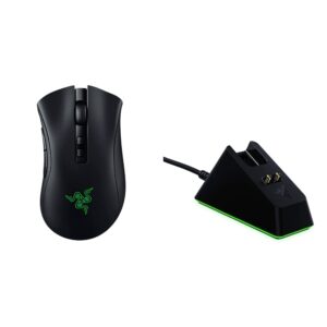 razer deathadder v2 pro gaming mouse + free mouse charging dock chroma gaming mouse bundle