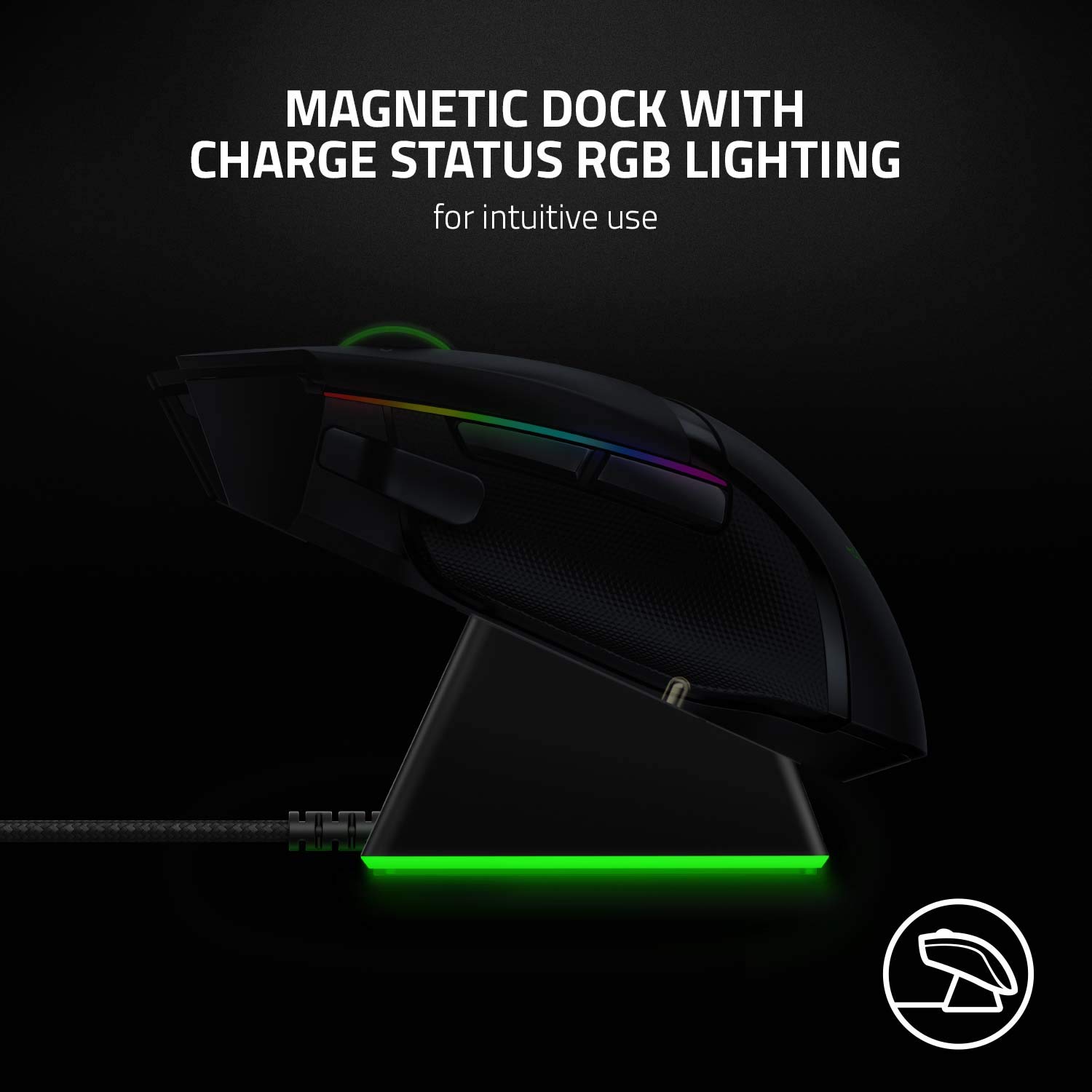 Razer DeathAdder v2 Pro Gaming Mouse + Free Mouse Charging Dock Chroma Gaming Mouse Bundle