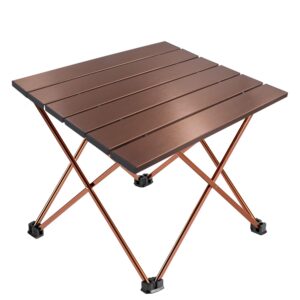 portable roll up camping table compact folding table in a bag for picnic tent camp beach