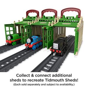 Thomas & Friends Connect & Go Shed And Push-Along Train Engines For Preschool Kids Ages 3 Years And Up