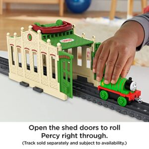 Thomas & Friends Connect & Go Shed And Push-Along Train Engines For Preschool Kids Ages 3 Years And Up