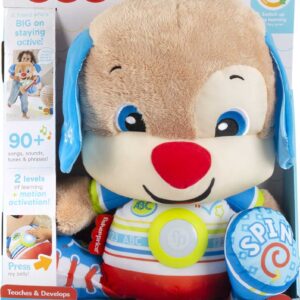 Fisher-Price Laugh & Learn Toddler Learning Toy So Big Puppy Musical Plush with Smart Stages Content for Ages 18+ Months