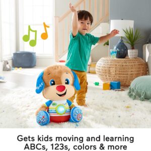 Fisher-Price Laugh & Learn Toddler Learning Toy So Big Puppy Musical Plush with Smart Stages Content for Ages 18+ Months