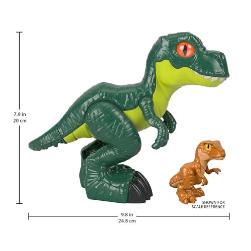 Fisher-Price Imaginext Jurassic World Dinosaur Toy T. rex XL Poseable Figure for Preschool Pretend Play Ages 3+ Years