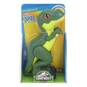 Fisher-Price Imaginext Jurassic World Dinosaur Toy T. rex XL Poseable Figure for Preschool Pretend Play Ages 3+ Years