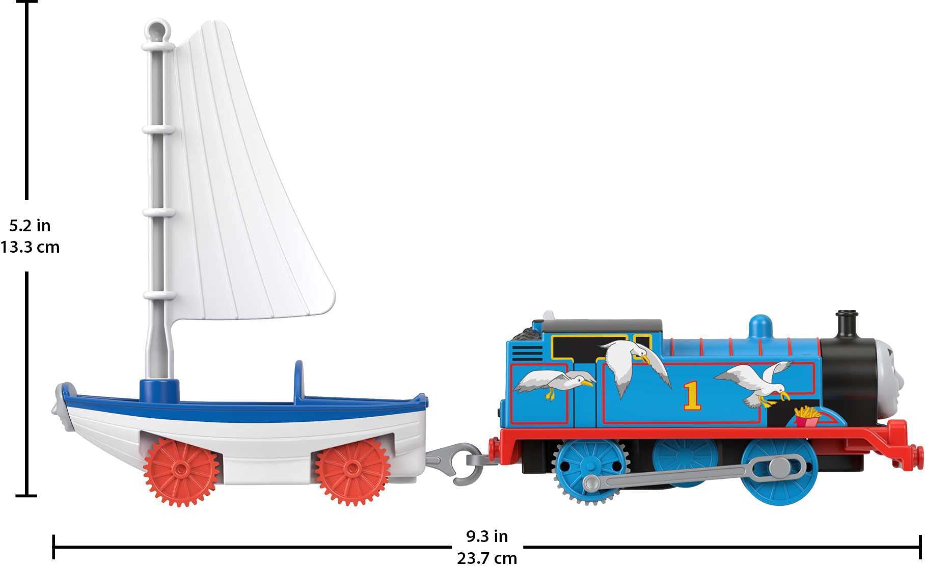 Thomas & Friends Bridge Lift Thomas & Skiff train set with motorized engine and toy boat for preschool kids ages 3 years and up