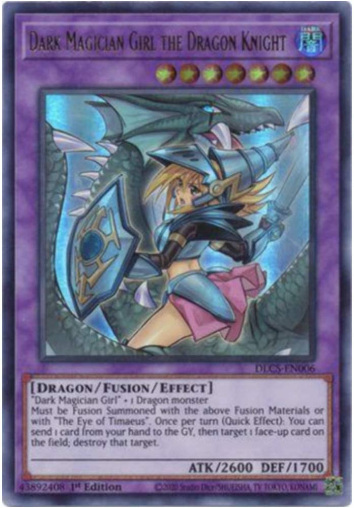 Dark Magician Girl the Dragon Knight - DLCS-EN006 - Ultra Rare - 1st Edition (Alternate Art)