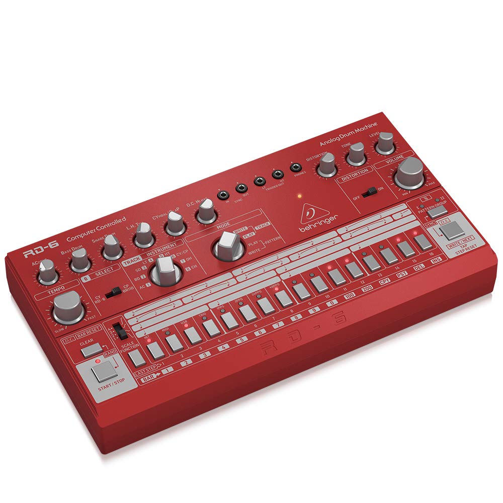 Behringer RD-6 Analog Drum Machine - Red