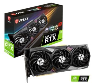 msi gaming geforce rtx 3080 10gb gdrr6x 320-bit hdmi/dp nvlink tri-frozr 2 ampere architecture oc graphics card (rtx 3080 gaming x trio 10g)