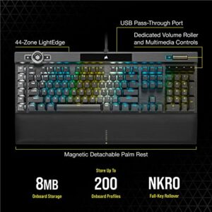 Corsair K100 RGB Optical-Mechanical Wired Gaming Keyboard - OPX Switches - PBT Double-Shot Keycaps - Elgato Stream Deck and iCUE Compatible - QWERTY NA Layout - Black