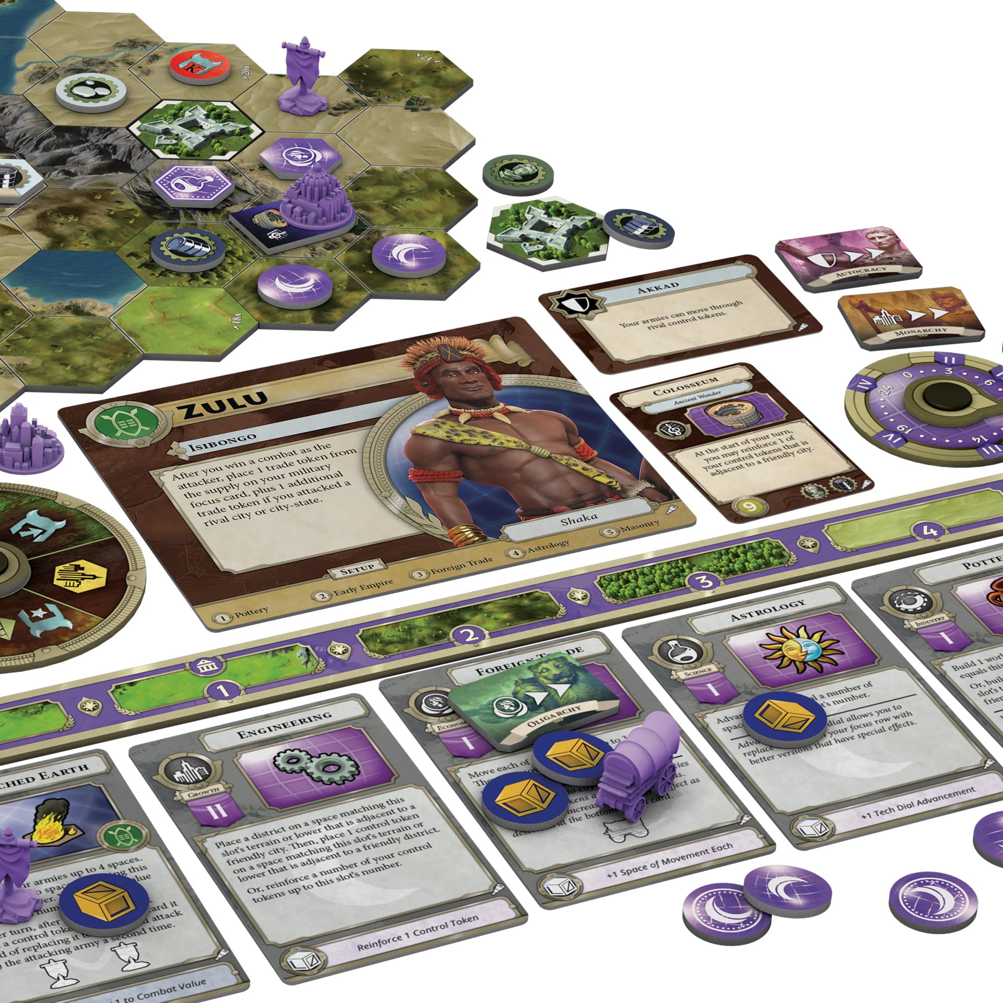 Sid Meier's Civilization: A New Dawn Terra Incognita Board Game Expansion - Explore Beyond The Borders! Strategy Game, Ages 14+, 2-5 Players, 1-2 Hour Playtime, Made by Fantasy Flight Games