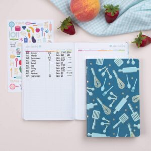 Erin Condren Designer Petite Planner - Meal Planner (New Cover) Track of All of Your Nutrition, Grocery Spending and Health Goals with this Meal Planner and Food Journal