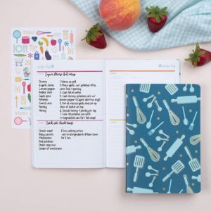 Erin Condren Designer Petite Planner - Meal Planner (New Cover) Track of All of Your Nutrition, Grocery Spending and Health Goals with this Meal Planner and Food Journal