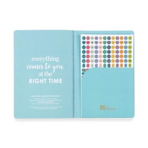 Erin Condren Monthly Customizable Undated 12 Month Agenda Petite Planner - Perfect for Tracking Monthly To-Dos or Monthly Project Goals. 140 Stickers Included