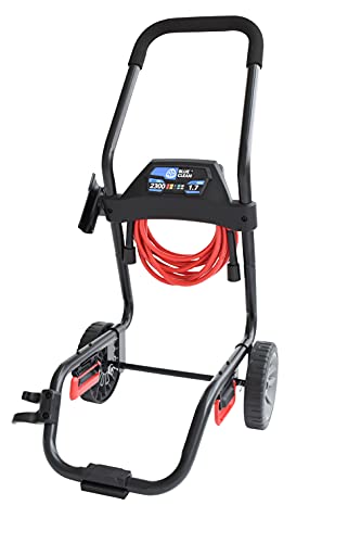 AR Blue Clean BC2N1HSS Electric Pressure Washer-2300 PSI, 1.7 GPM, 13 Amps Quick Connect Accessories, 2 in 1 Detachable Cart, On Board Storage, Portable Pressure Washer, High Pressure, Car, Patio