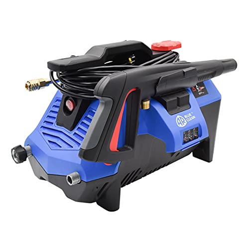 AR Blue Clean BC2N1HSS Electric Pressure Washer-2300 PSI, 1.7 GPM, 13 Amps Quick Connect Accessories, 2 in 1 Detachable Cart, On Board Storage, Portable Pressure Washer, High Pressure, Car, Patio