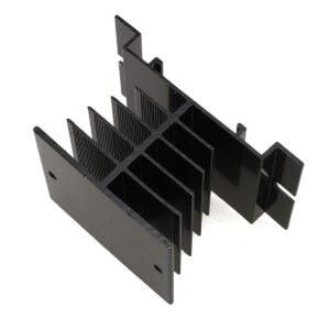 e-outstanding heat sink black aluminum alloy heat sink ssr dissipation one single phase solid state relay radiator 10da-40da