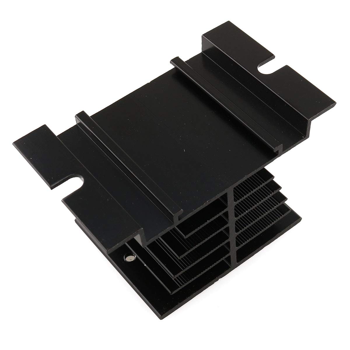 E-outstanding Heat Sink Black Aluminum Alloy Heat Sink SSR Dissipation One Single Phase Solid State Relay Radiator 10DA-40DA