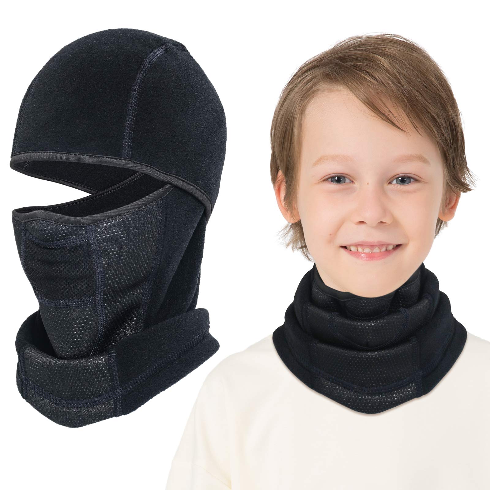 Venswell Kids Balaclava Windproof Ski Mask Winter Face Warmer for Cold Weather Boys Girls