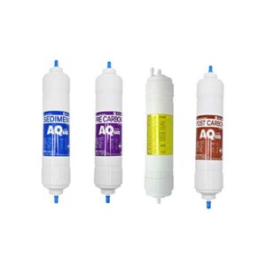 4ea economy replacement water filter set for jm global : jms-1011/jmp-3011pox/jmr-m1011l/jmr-3011/jms-2011/jms-4011pox/jmr-2011pox - 10 microns