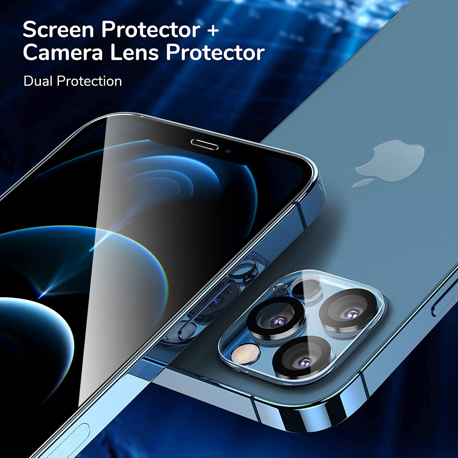 Fotbor for iPhone 12 Pro Max Screen Protector with Camera Lens Protector [3+2 Pack], 9H Tempered Glass Screen Protector Shatterproof Full Coverage HD Clear Film for Apple iPhone 12 Pro Max 6.7Inch