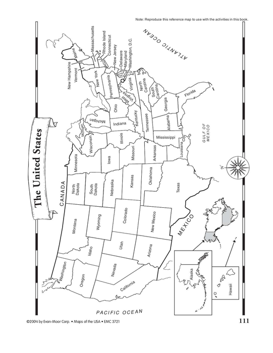 The United States (Maps & State Capitals)