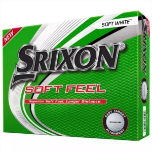 srixon soft feel golf, 12, white