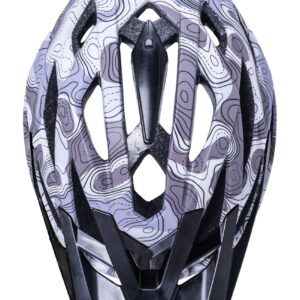 Kali Protectives Lunati Cycling Helmet, Topo Camo Matte Purple, S/M