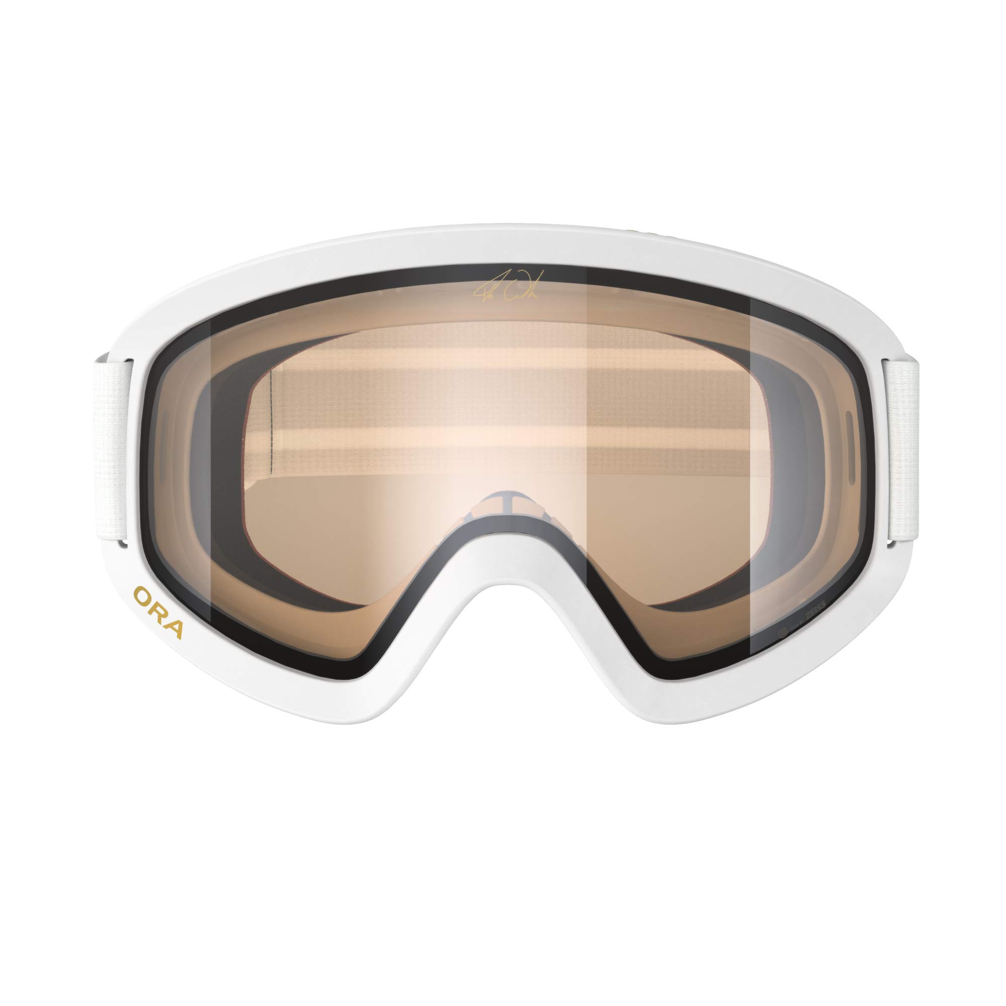 POC Ora Clarity Fabio Edition Goggles Hydrogen White/Gold, One Size