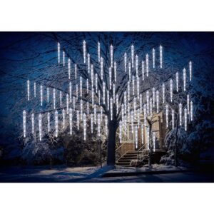 Icicle Lights Falling Rain Lights Meteor Shower Lights Christmas Lights, 10 Tubes 240 Twinkling LED, Falling Rain Drop Icicle String Lights for Christmas Trees, Christmas Decoration Holiday Wedding