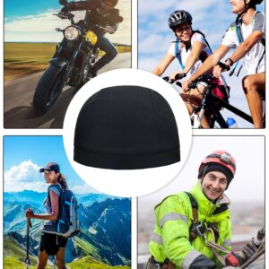 SATINIOR 9 Pieces Helmet Liner Skull Caps Sweat Wicking Cycling Hat Cooling Beanie Hat (Chic Colors)